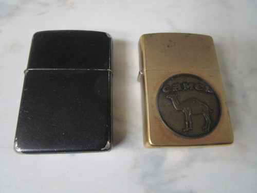 VINTAGE ZIPPO LOT- BRASS CAMEL, BLACK ZIPPO | eBay