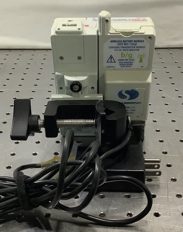 Sigma Spectrum Volumetric Infusion Pump w/ Power Adapter, Battery ...