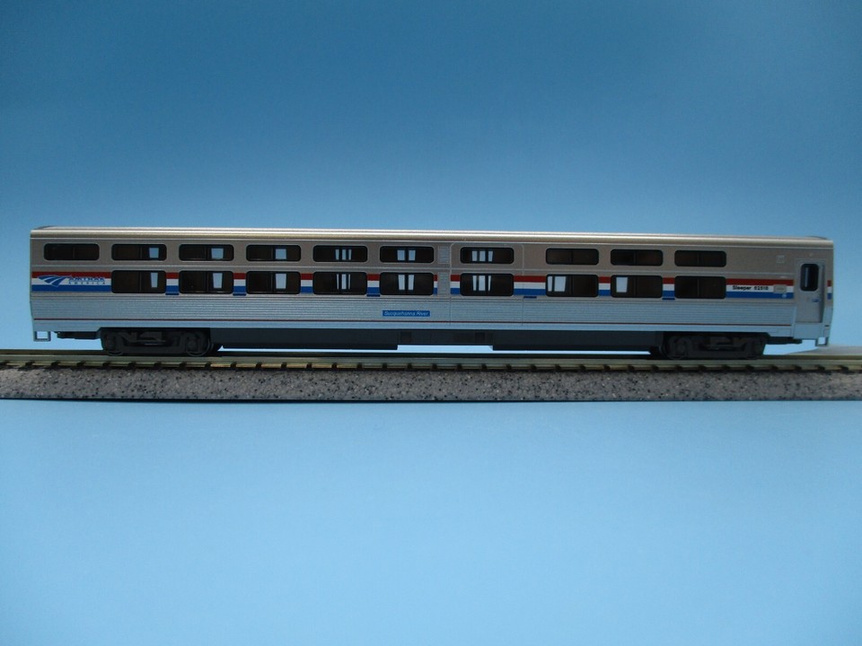 KATO N SCALE AMTRAK VIEWLINER 4 CAR SET W/CASE & LIGHTS!-2024 RELEASE ...