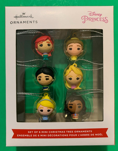 DISNEY PRINCESS - Disney - Set of 6 Hallmark Mini Christmas Tree ...