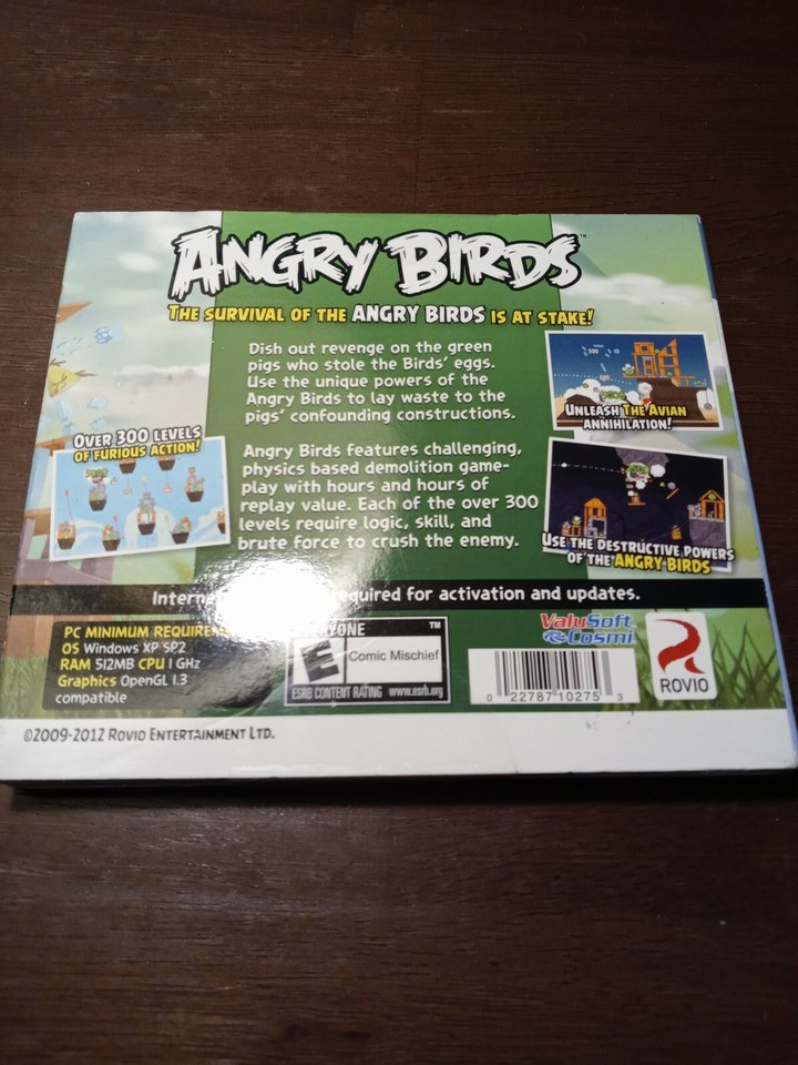 ANGRY BIRDS GAME PC CD-ROM | eBay