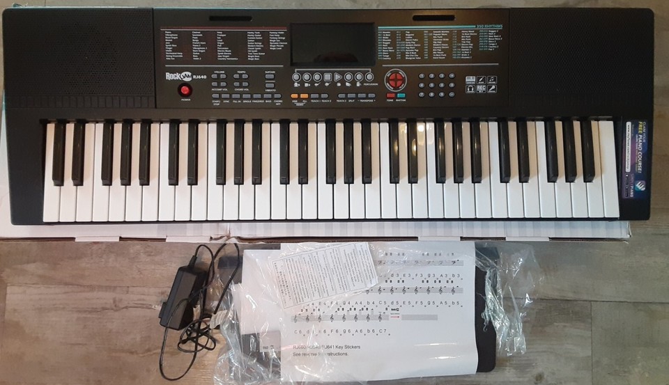 RockJam 61-Key Electronic Keyboard Piano | Keyboard - Black (RJ640) | eBay