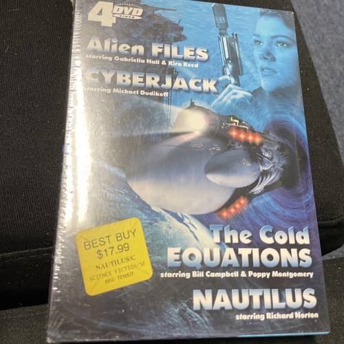 4 SciFi Movies DVD Set New/Sealed Alien Files Cyberjack Nautilus Cold Equations 96009294397| eBay