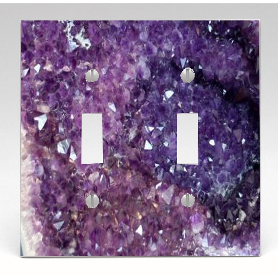 Purple Geode, amethyst Image ,Switch Plate Cover, Outlet, Night Light ...
