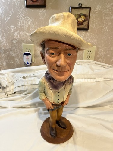 Vtg John Wayne Esco 1979 Chalk Ware Statue 19 inches tall | eBay