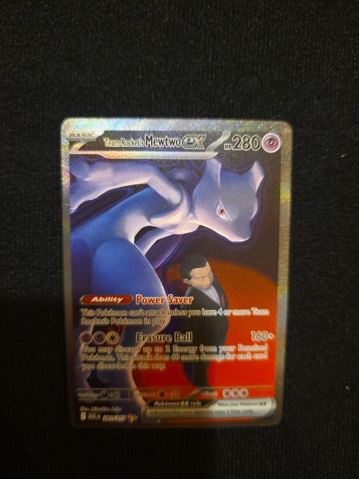 Team Rocket’s Mewtwo ex 281/217 SIR Secret Ascended Heroes Pokemon Mint ...