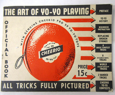 vintage CHEERIO "The Art of Yo-Yo Playing" illus. booklet Canada wb | eBay