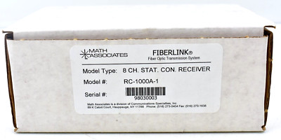 Math Associates FIBERLINK 8 CH. STATE. CON. RECEIVER RC-1000A-1 | eBay