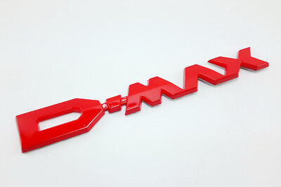 Red D-MAX Letter Logo Emblem Badge Sticker Decal 1Pc Abs Fit Universal ...