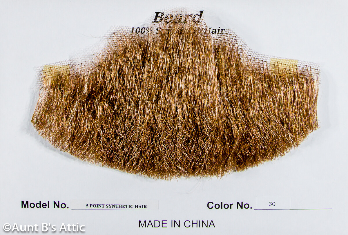 Beard 5 Point Synthetic Hair Theatrical Facial Hair Disguise # 30 ...