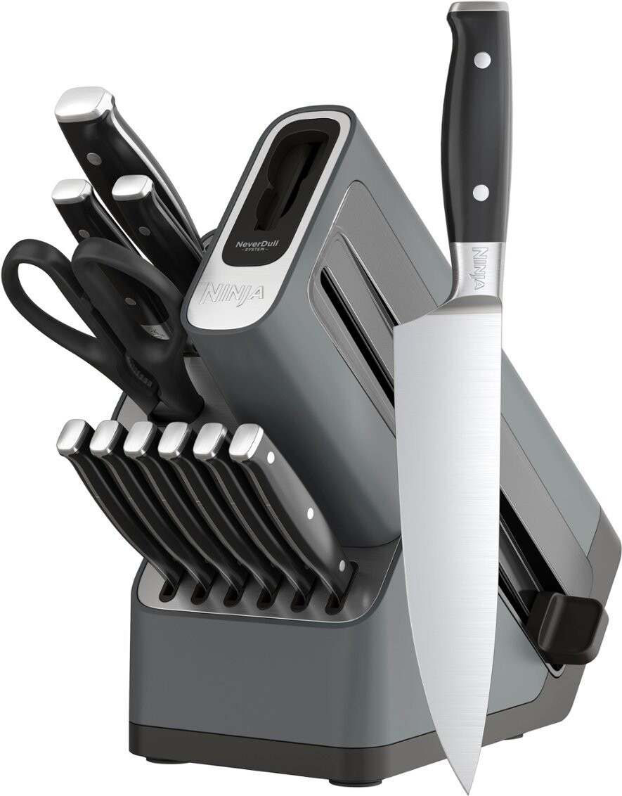 Ninja K32012 Foodi NeverDull Premium Knife System, 12 Piece Knife Block ...
