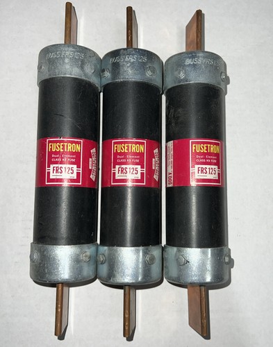 Fusetron FRS-125 Dual Element Time Delay Fuse Class K5 ‼️PACK-3‼️ | eBay