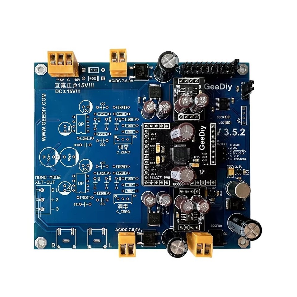 AK4493SEQ I2S/DSD DAC Decoder OPA604 OP AMP 32Bit 768K DSD512 Replaces ...