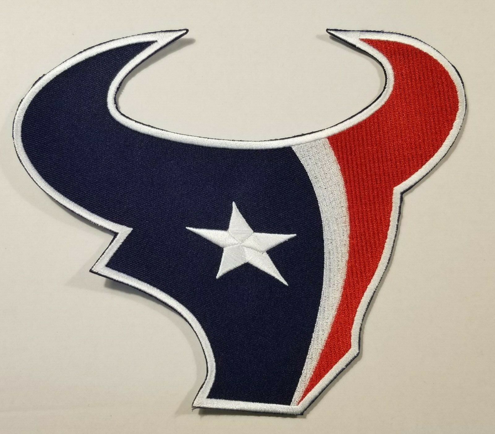 Houston Texans HUGE 10" Iron On Embroidered Patch ~FREE Shipping! | eBay