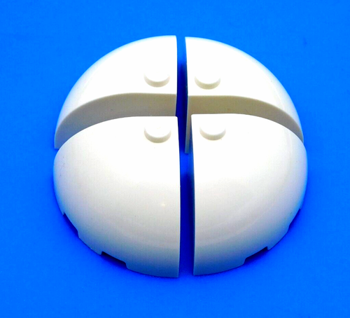 4 LEGO White Round Curved Brick 3 x 3 Quarter Dome (88293) - 4 Pieces ...