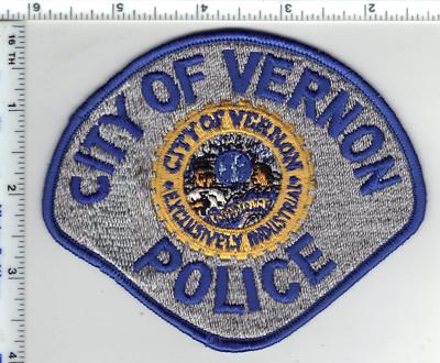 Vernon Police (California) 1st Issue Shoulder Patch - from the 1980's ...