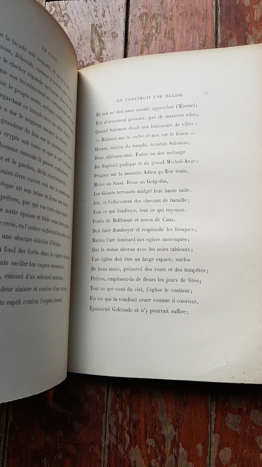 HUGO (Victor). Le Pape. 1878.( ENVOI "Swinburne" /Ex-libris Debré ...