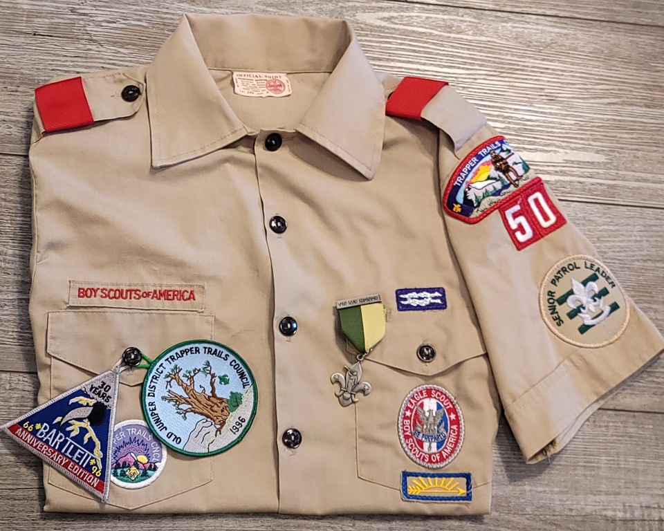 Vintage Boy Scouts of America Uniform Mens S Short Sleeve USA Made BSA ...