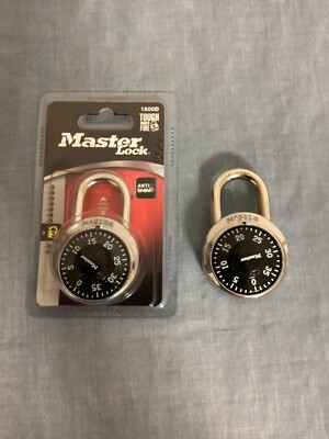 (2) Master lock pad lock 1500D preset combination lock Anti-shim three ...