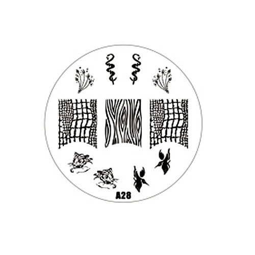 Stamping Nailart Schablone für Stamping Lack Nr. STL-A28 | eBay.de