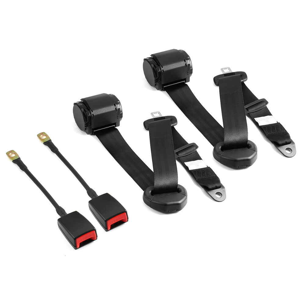 2x 3 Punkt Automatikgurt Sicherheitsgurt 3200mm Beckengurt für VW Golf ...