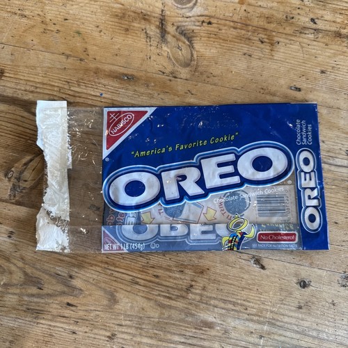 Vintage Oreo Cookie Bag Junk Food 90s Empty Nabisco Foodie Fun Size ...