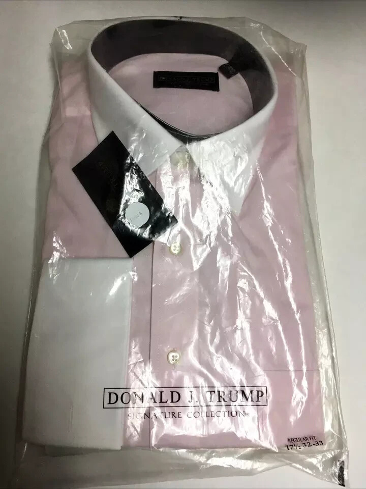 Donald J Trump Men's Dress Shirt With French Cuff Size assorted sizes ...