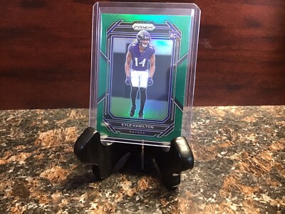 2022 Panini NFL Prizm Kyle Hamilton Green Prizm Rookie RC Baltimore ...