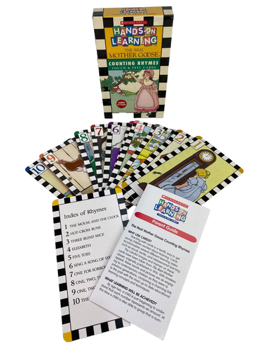 Scholastic Real Mother Goose Counting Rhymes Touch & Feel Cards Box Set ...