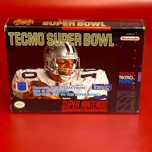 Tecmo Super Bowl (Super Nintendo, SNES) In Box with Manual and ...