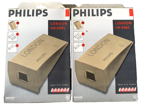 Lot Of 20 Philips London H6985 Vacuum Cleaner Bags Official Original ...