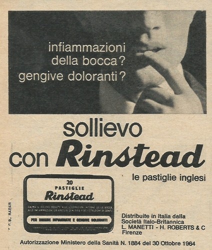W8596 Soulagement Avec Rinstead - Publicité 1964 - Vintage Advertising ...