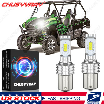 For Kawasaki Mule 600 610 100W LED Headlights 6000K 2x Bulbs Super ...