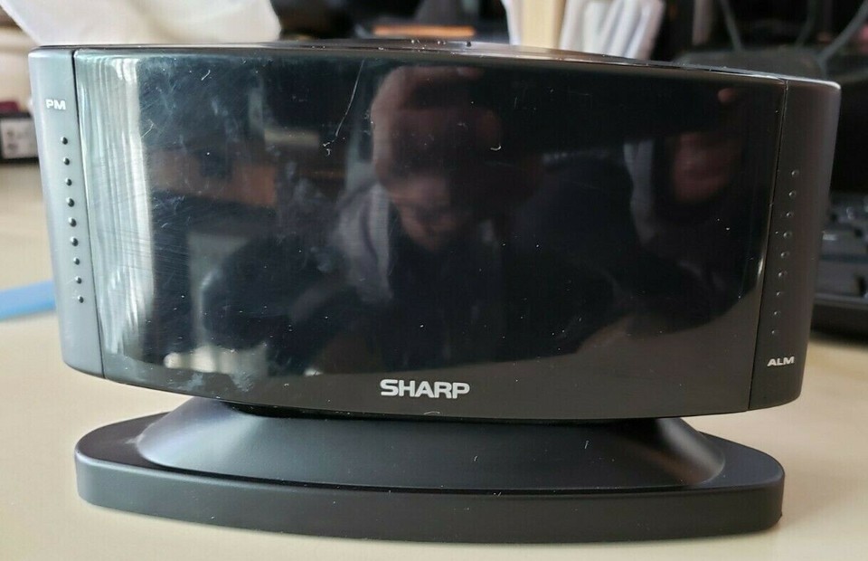 SHARP Large LED Display Digital Alarm Clock Model # SPC033 | eBay