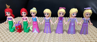 Lego Friends Princess Minifigures, Ariel, Rapunzel, Elsa, Cinderella ...