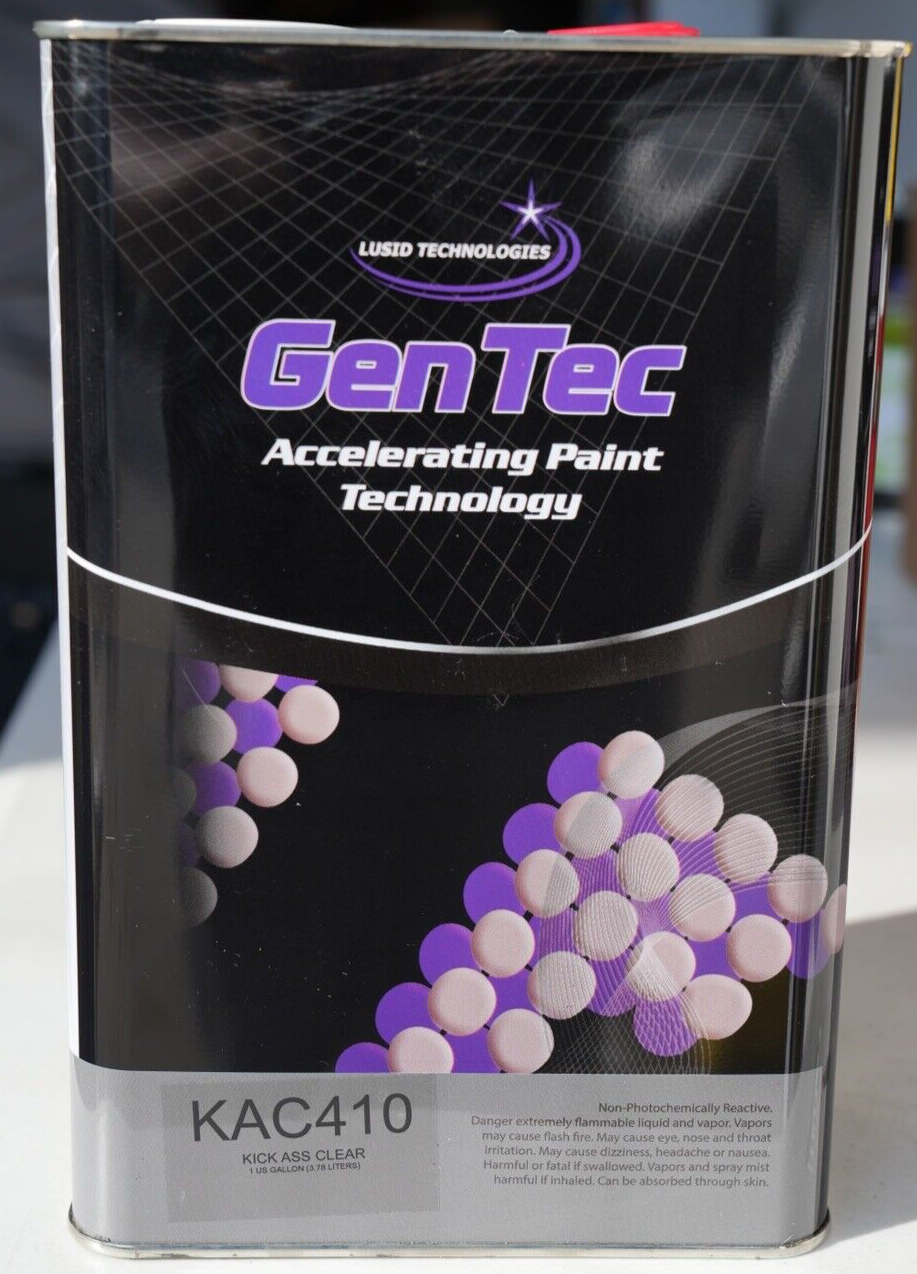 GenTec KICK ASS CLEAR Premium High Gloss Auto 4:1 Clear Coat Kit KAC410 ...