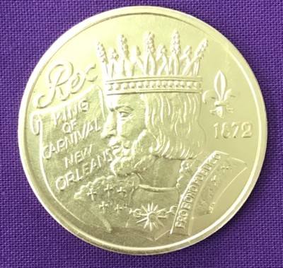 Mardi Gras Doubloon Vintage Krewe Of Rex 1970 New Orleans La Cartoons ...