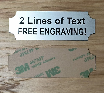 Custom Engraved 1x3 Brushed Silver Tag Sign Plate | Personalized Trophy ...