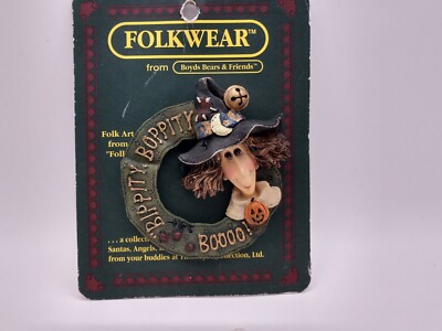 Boyds Bears And Friends Folkwear Witch Bippity Boppity Boo Pin | eBay