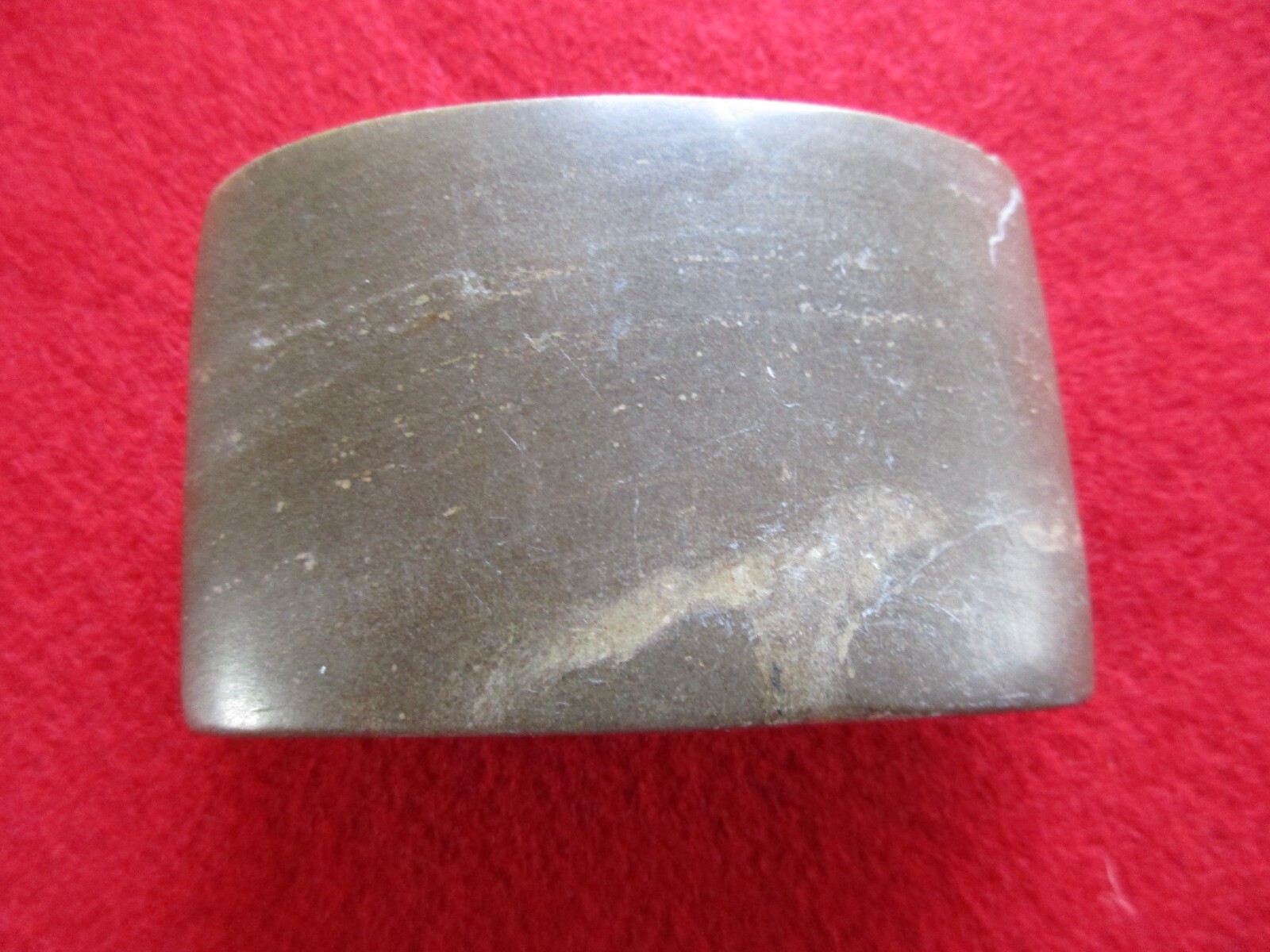 NATIVE AMERICAN BANNERSTONE, POLISHED VARIETY STONE ARTIFACT, PE-0324*H ...