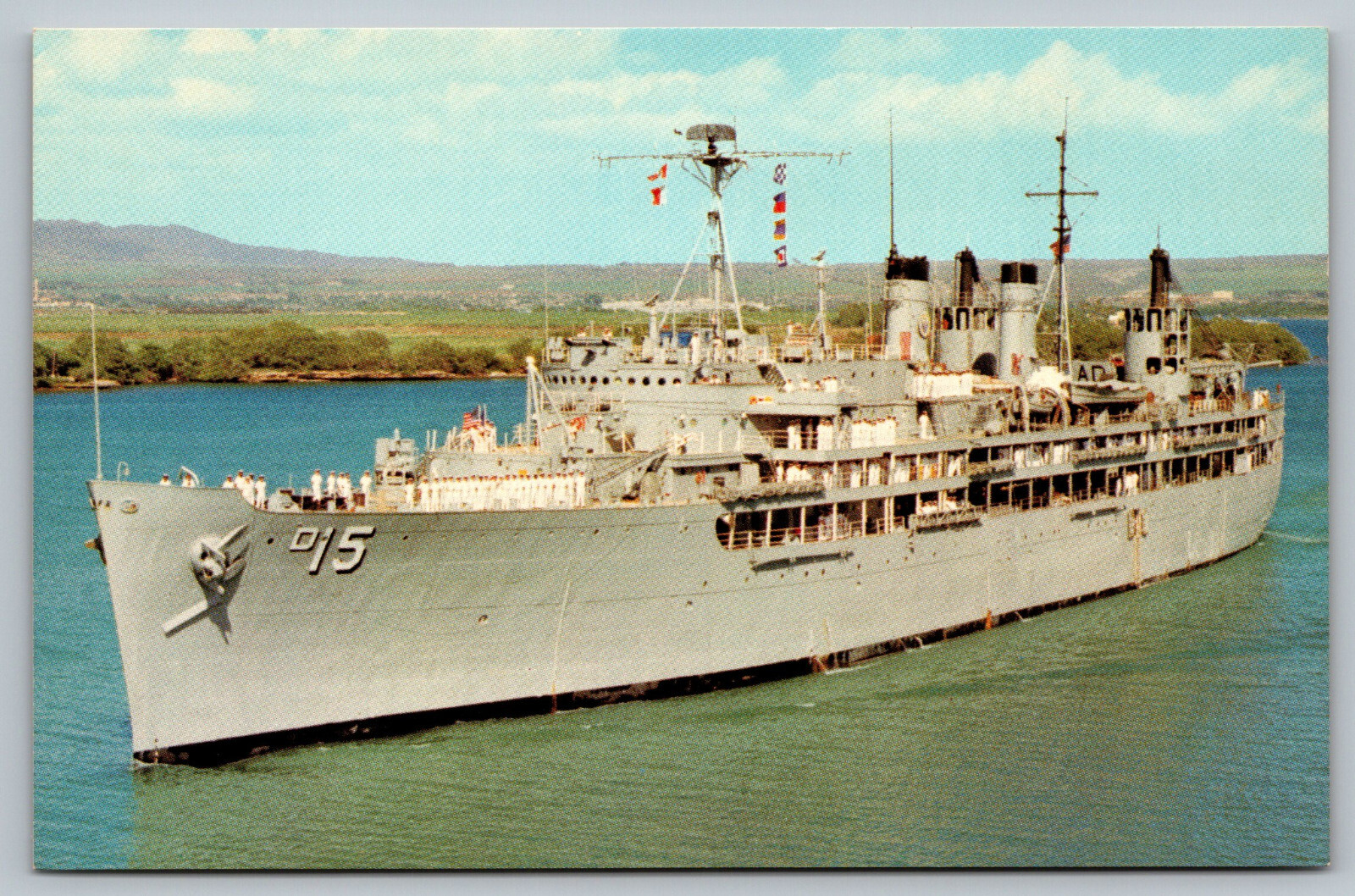 Postcard USS Prairie (AD-15) Destroyer Tender B2 | eBay