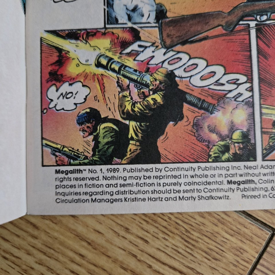 MEGALITH #1 [VOL 1] (CONTINUITY COMICS 1989) MARK TEXIERA Indie Comic ...