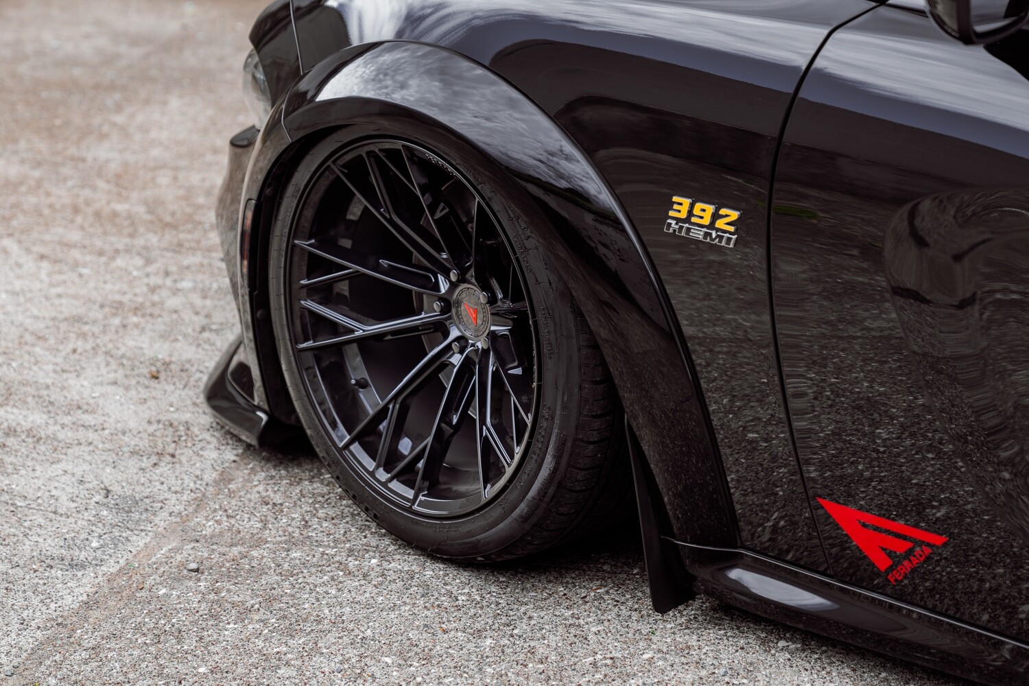 20” FERRADA FR11 BLACK CONCAVE WHEELS RIMS FOR DODGE CHARGER WIDEBODY ...