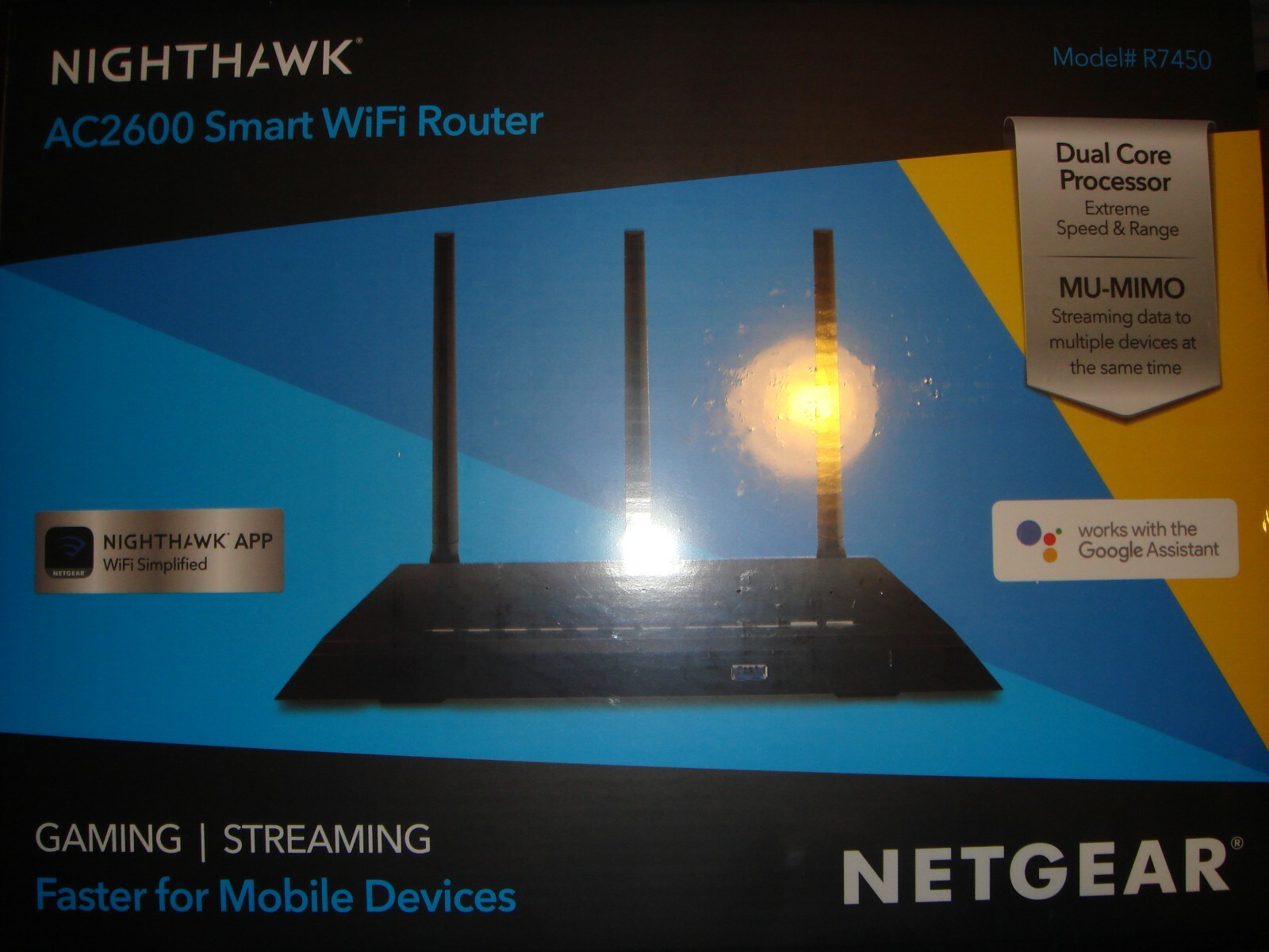 Netgear Nighthawk AC2600 Wireless Smart WiFi Router (R7450)- Brand New ...