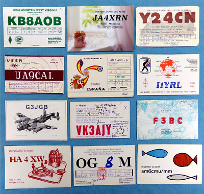 QSL CARDS: All Different Nations (See List) Worldwide Amateur Ham Radio ...