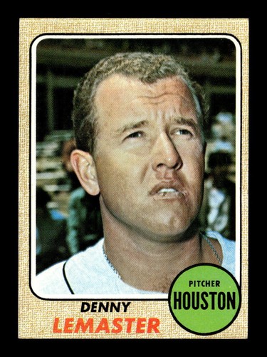 1968 Topps #491 Denny Lemaster Houston Astros EX-MT Baseball Card *B511 ...