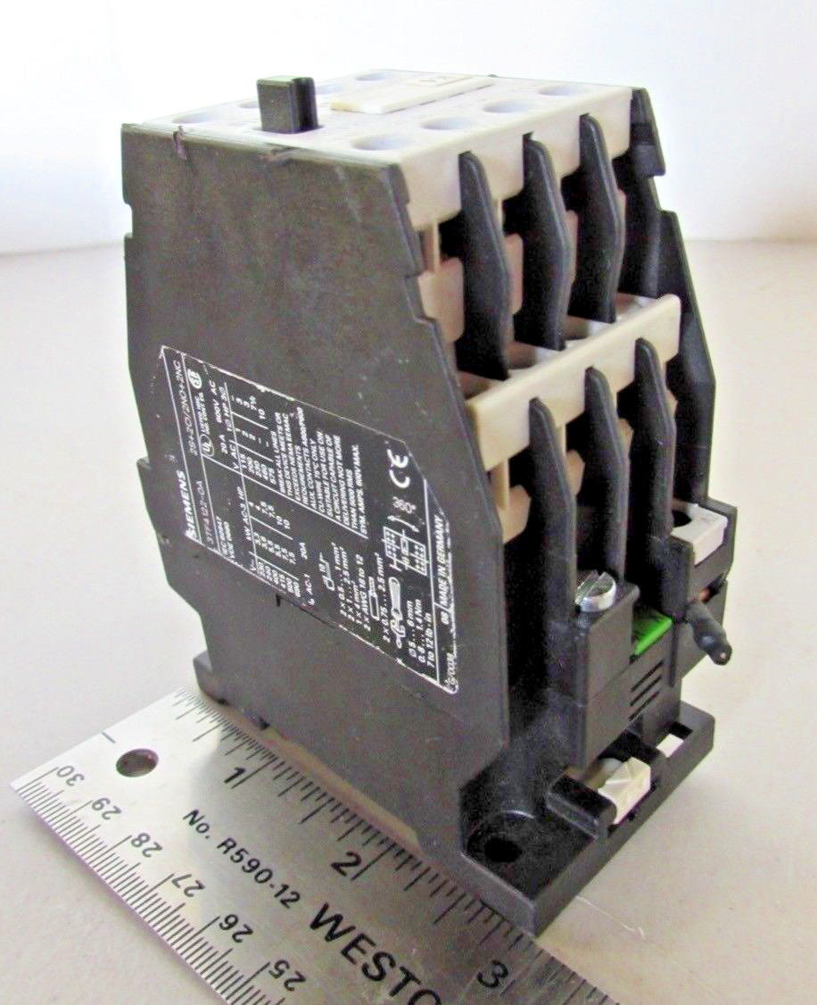 Siemens Contactor 3TF41 3TF4122-0A 20A 600VAC 24VAC Coil Made in ...