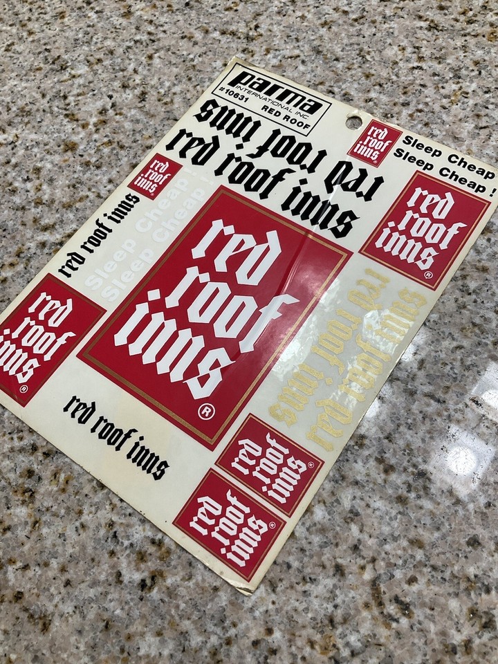 Vintage Parma 10631 Red Roof Inns Decal Sticker Sheet RC Pan Car Body ...