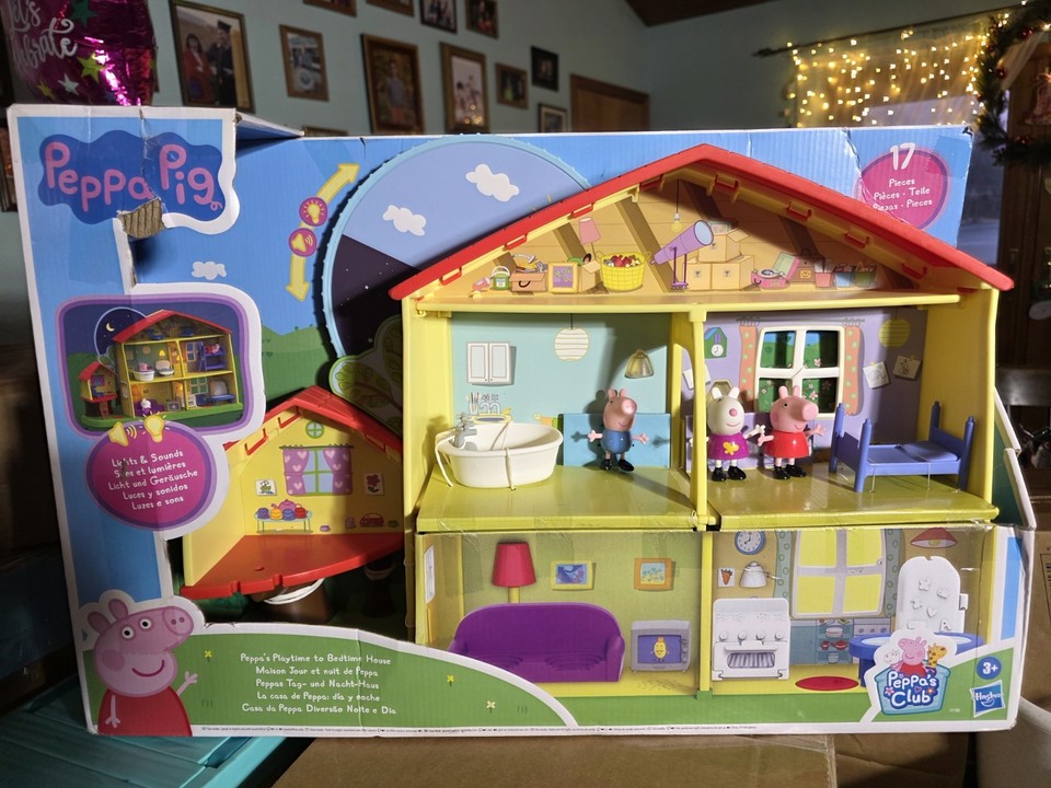 Hasbro Peppa Pig Peppa's Playtime to Bedtime House playset New | eBay