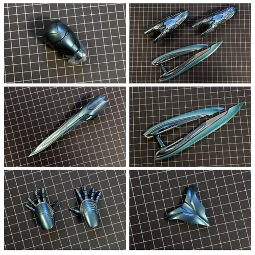 Hot Toys 1/6 Iron Man MK85 Helmet Endgame Energy Blade Shark Cannon ...